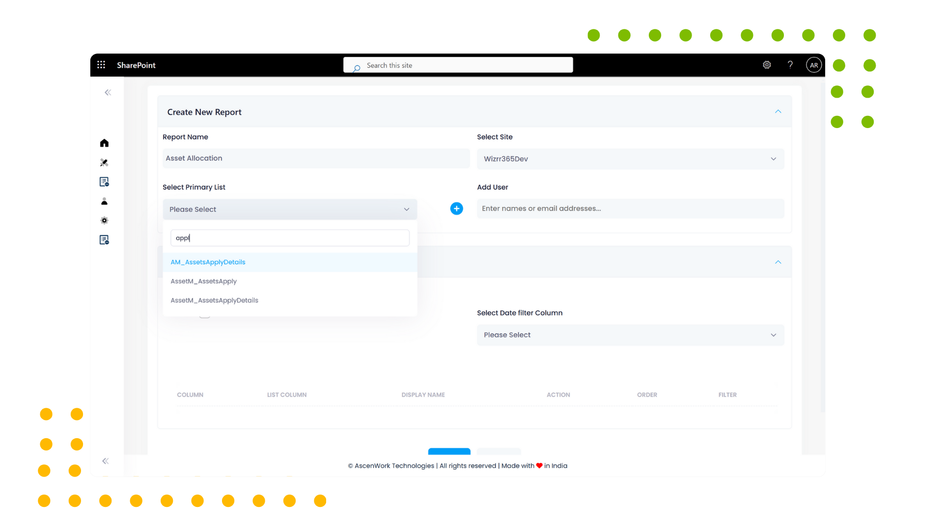 Best Custom Report Builder Software Company | AscenWork